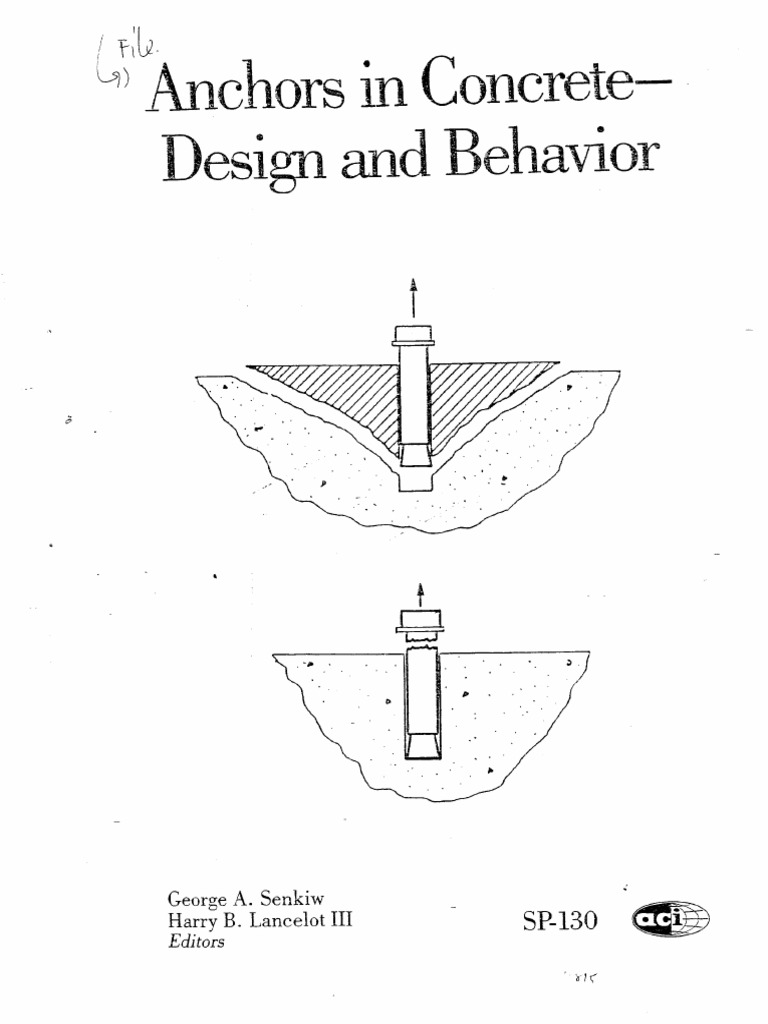 Anchor in Concrete - Design and Behavior | PDF