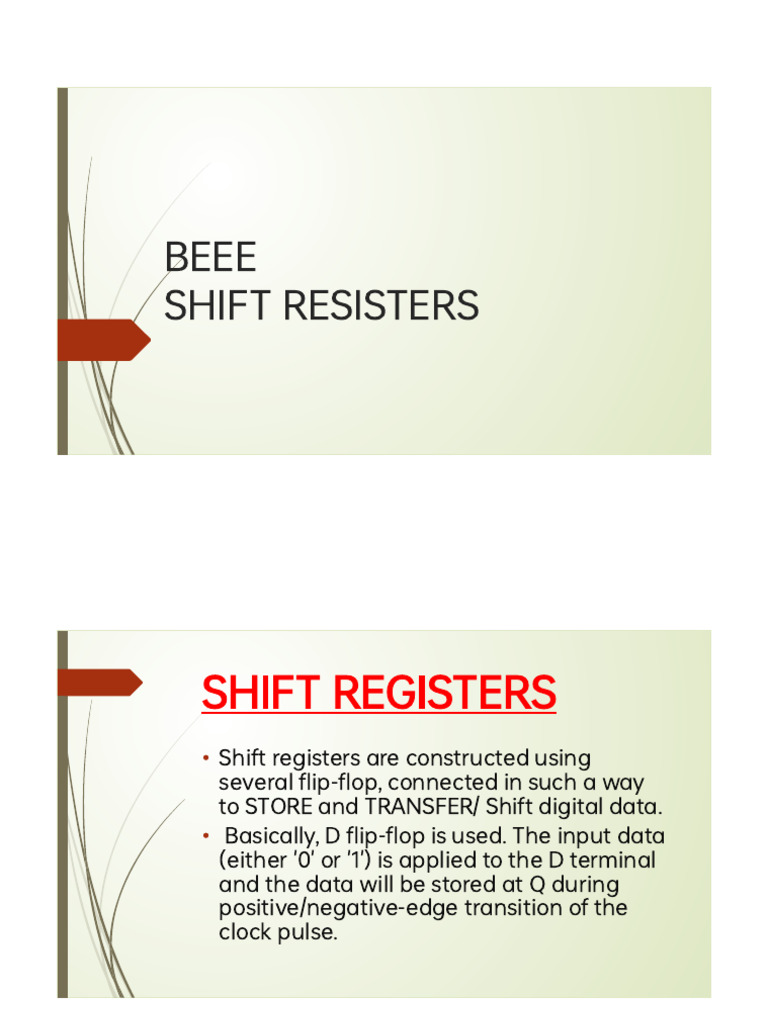 Shift Registers | PDF