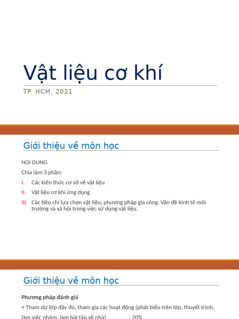 Vat Lieu Co Khi (Moi) 1 - Khai Niem, Phan Loai, Cau Tao | PDF