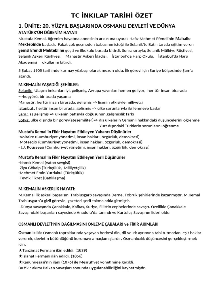 Özet İnkilap | PDF