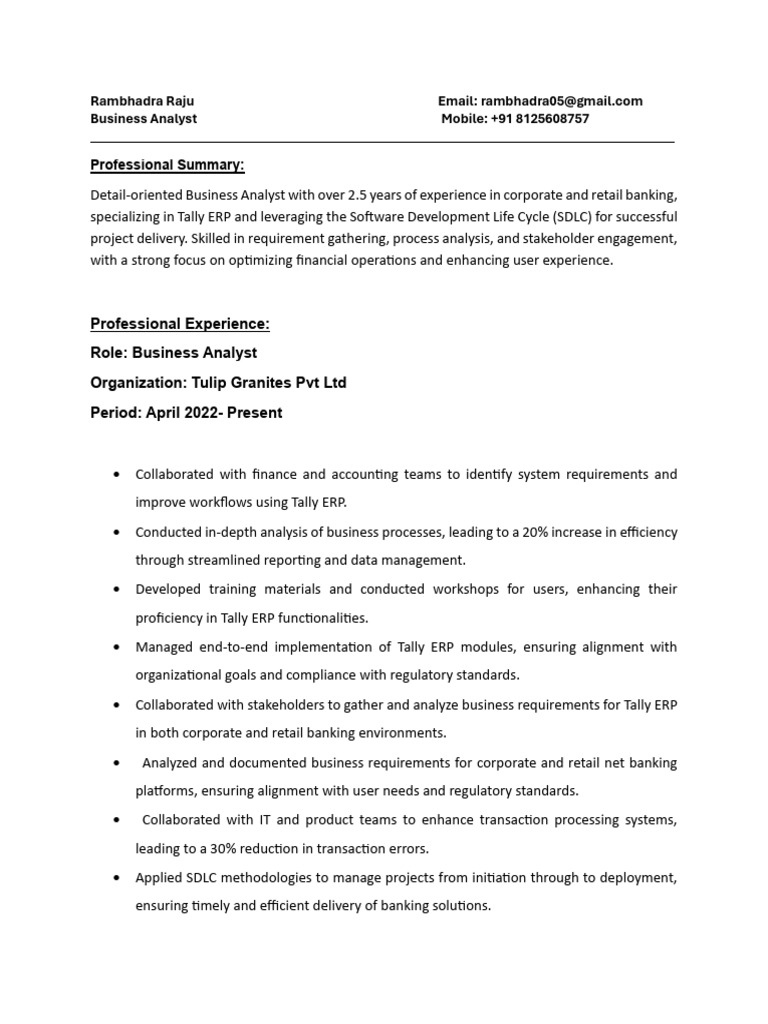 Naukri_Rambhadra[2y_7m] | PDF | Enterprise Resource Planning | Systems ...