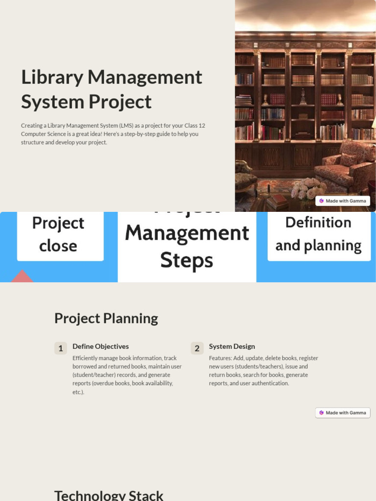 Library Management System Guide | PDF | System Software | Computing
