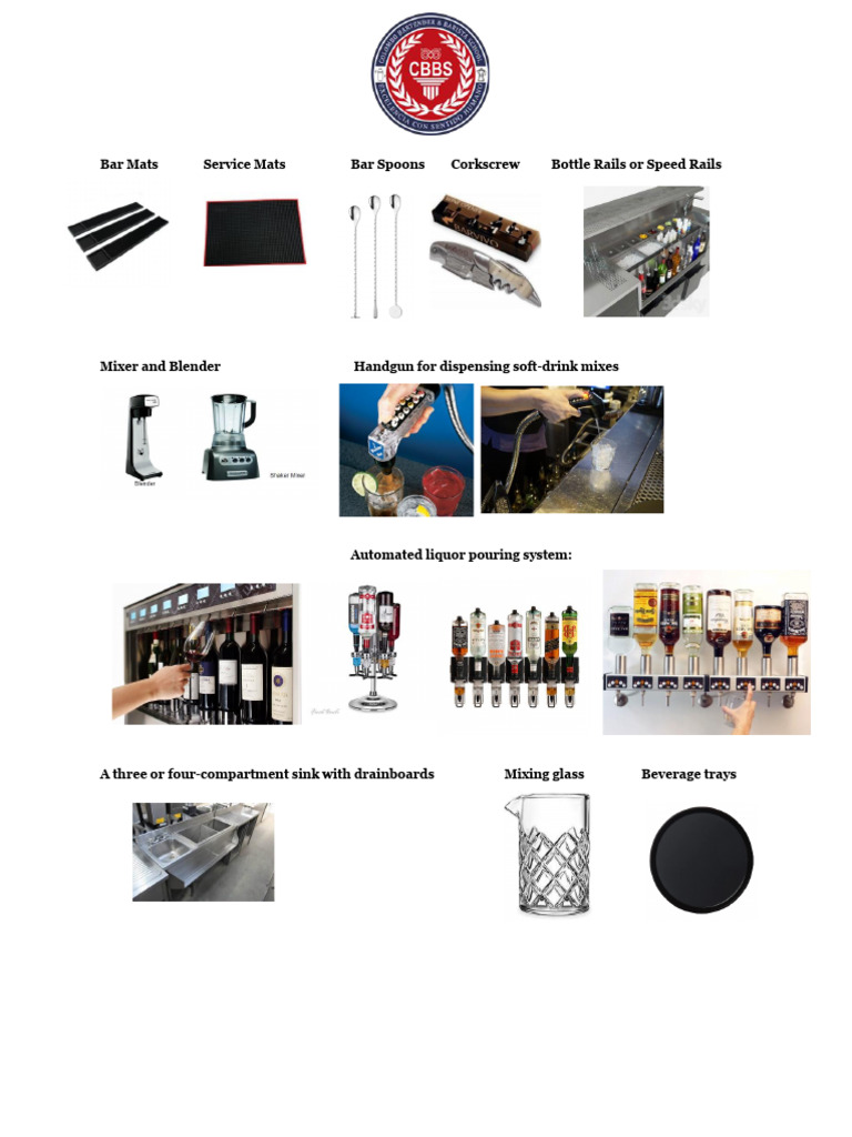 Essential Bar Equipment List | PDF