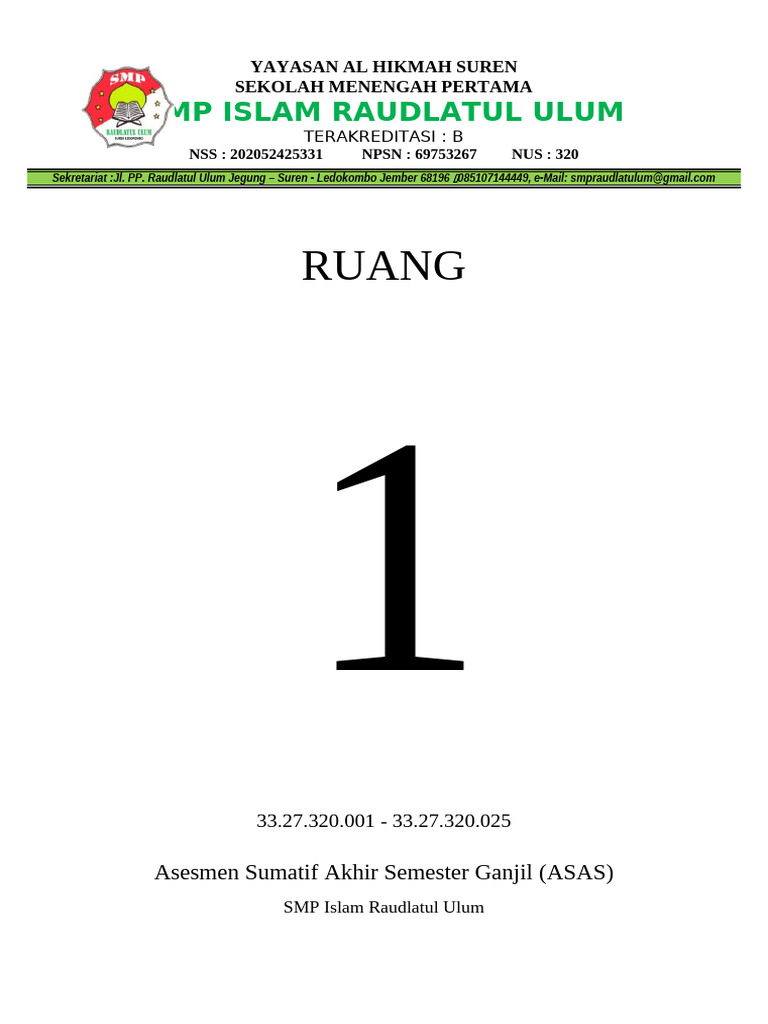 Sampul Soal Revisi | PDF