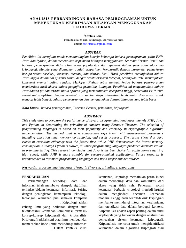 Pedoman Penulisan Artikel TAMIKA | PDF