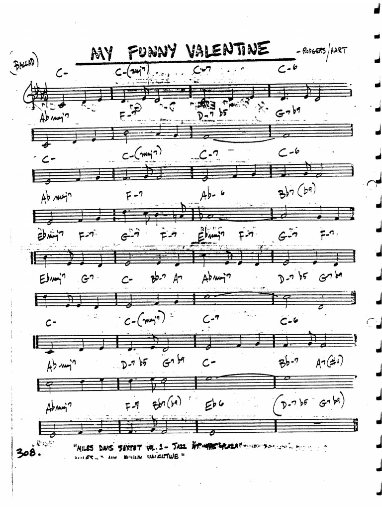 My Funny Valentine | PDF