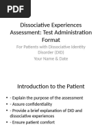 Des II Scoring Dissociative Experience Scale | PDF | Dissociation ...