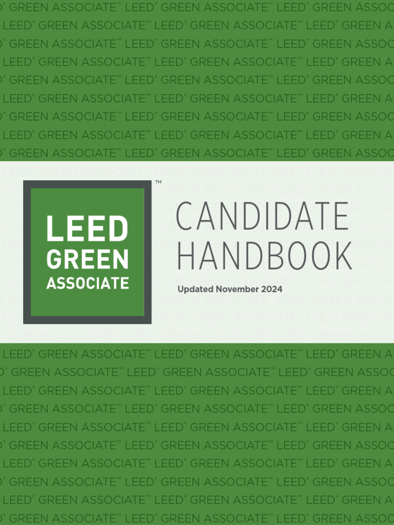LEED LEED Green Associate Handbook Update 2024 V4 MO | PDF | Identity ...