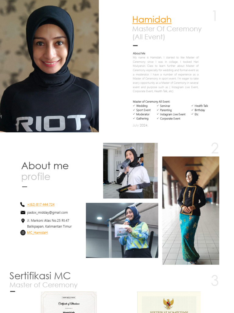 CV MC Hamidah 08-2024-1 | PDF | Biodiesel | Petroleum Industry