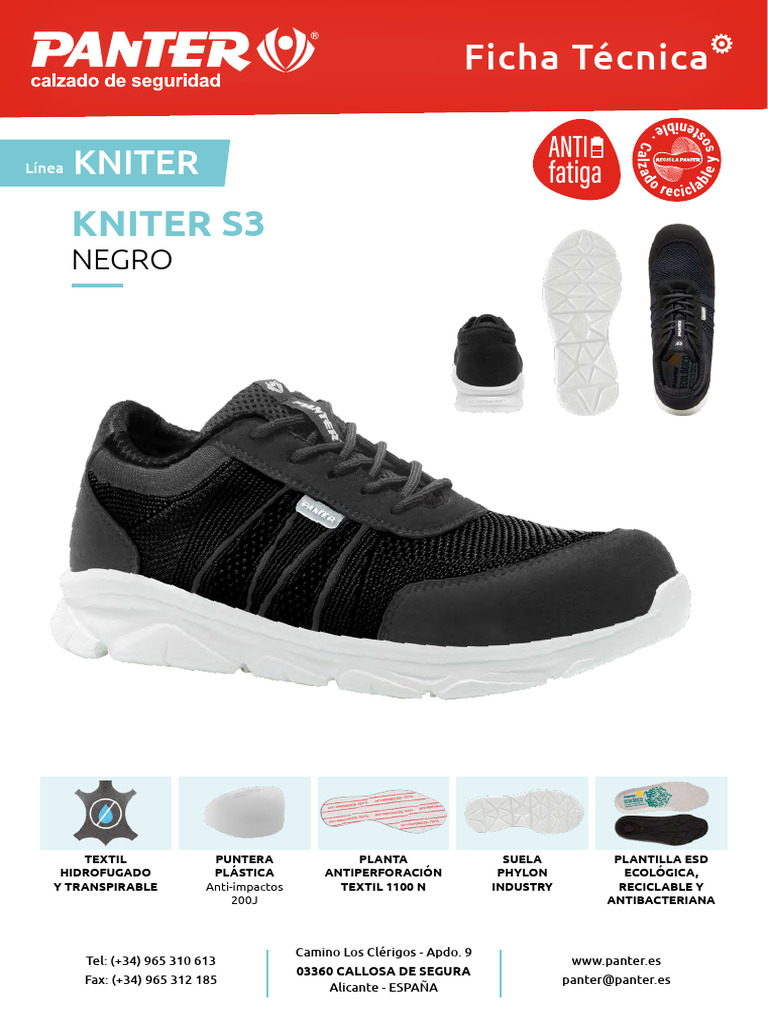 Ficha Tecnica - Kniter S3 Negro - Ed20240104 | PDF | Aislador ...