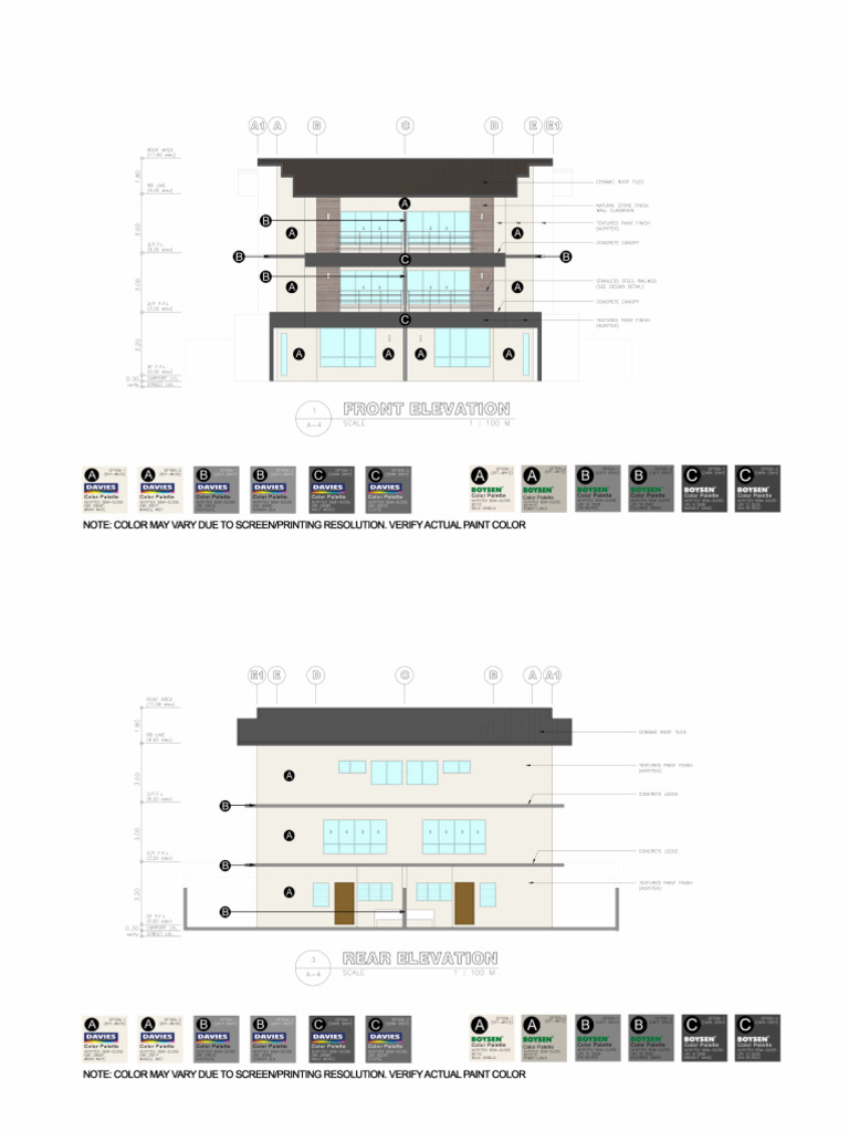 Colored Elevations | PDF