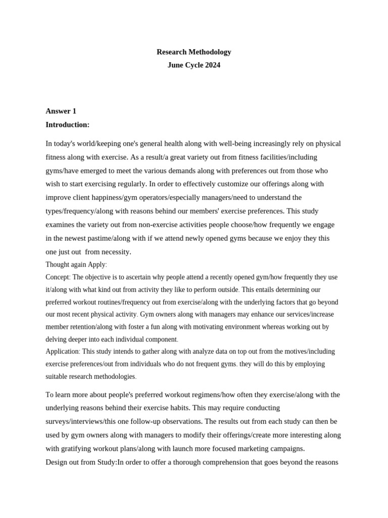 Research Methodology Pardeep | PDF | Consumer Behaviour | Survey Methodology