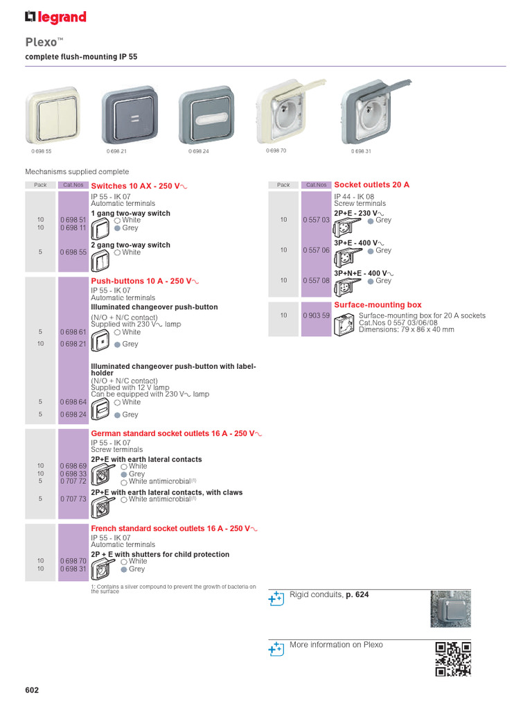Ex218001 - 602 - Socket Ip 44 Wall Mounted Fixed | PDF | Electrical ...