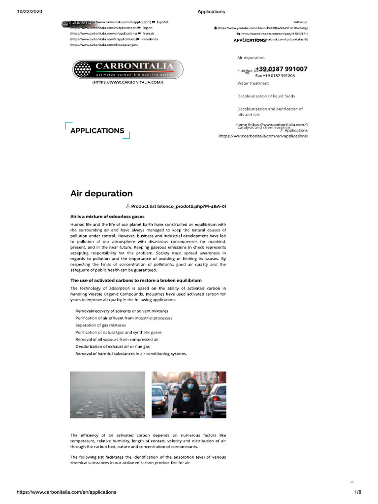 Applications-Activated Carbon | PDF