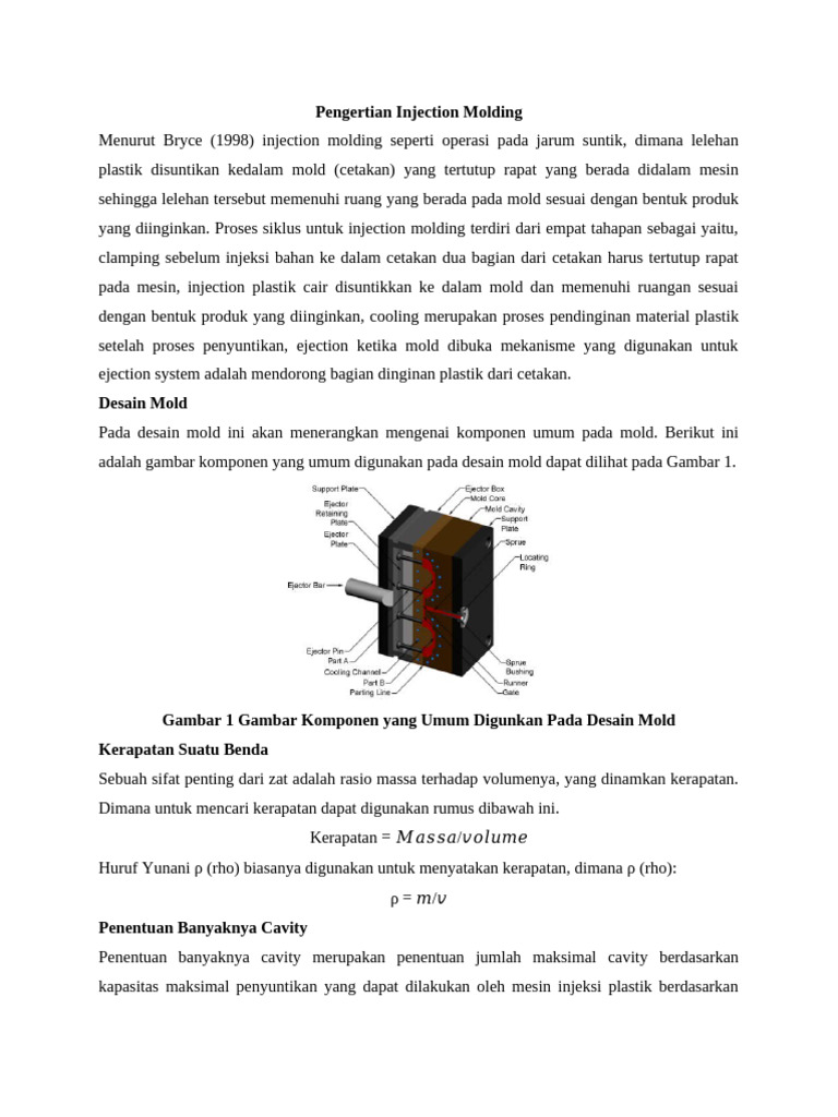 Proses dan Desain Injection Molding | PDF