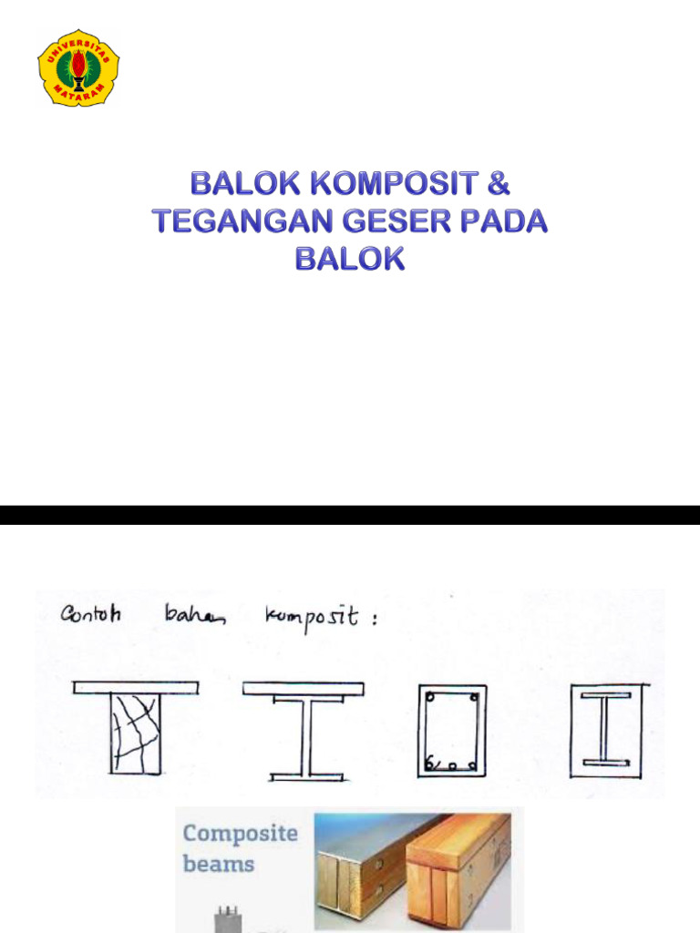 Materi 10 - Balok Komposit Dan Tegangan Geser Balok | PDF