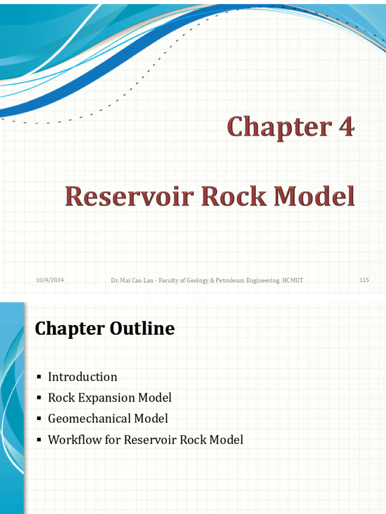 Chapter 4 - Reservoir Rock Model | PDF | Porosity | Young's Modulus