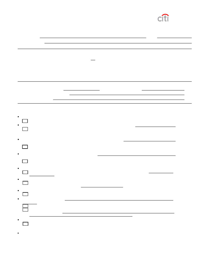 Citibank Credit Card Dispute Form | PDF | Credit Card | Payments