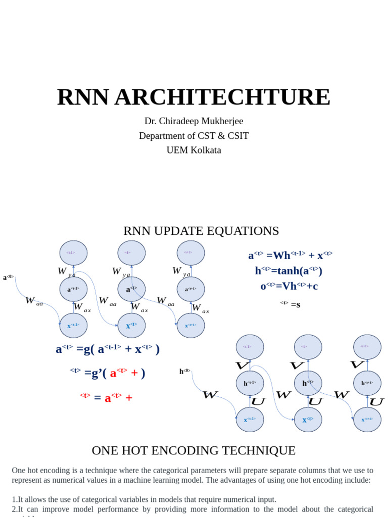 Types of RNN Architechture | PDF | Categorical Variable | Artificial Intelligence