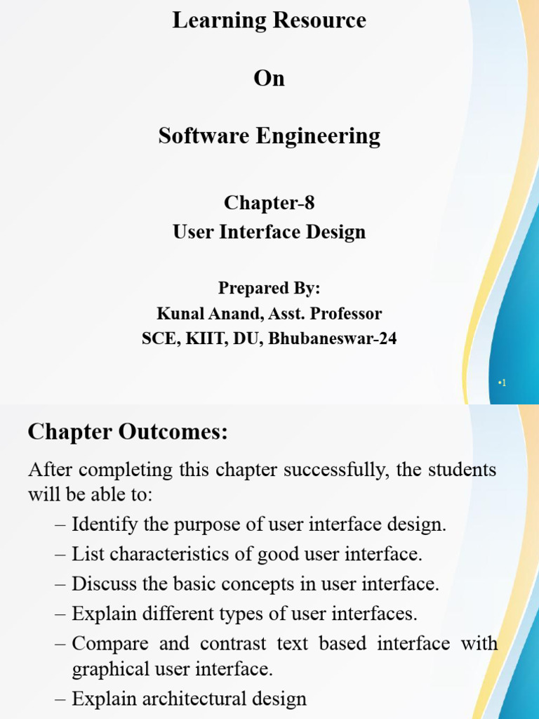 Ch-08 - User Interface Design | PDF | Menu (Computing) | Graphical User Interfaces