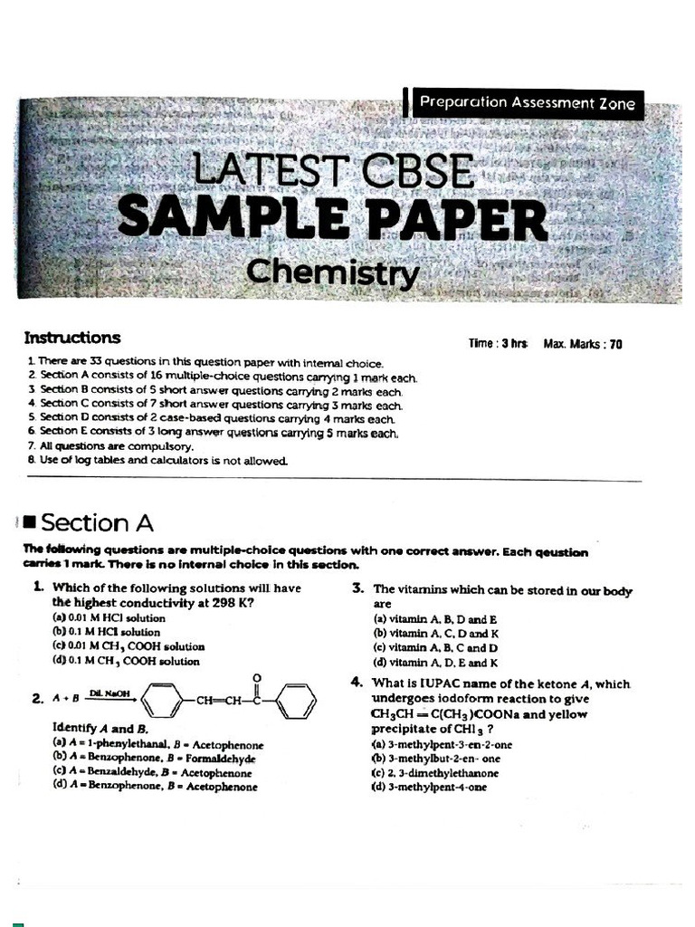 Chem sqp 1 2023 ARIHANT | PDF