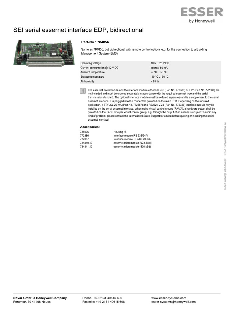 SEI Serial Essernet Interface EDP Bidirectional | PDF | Electrical ...