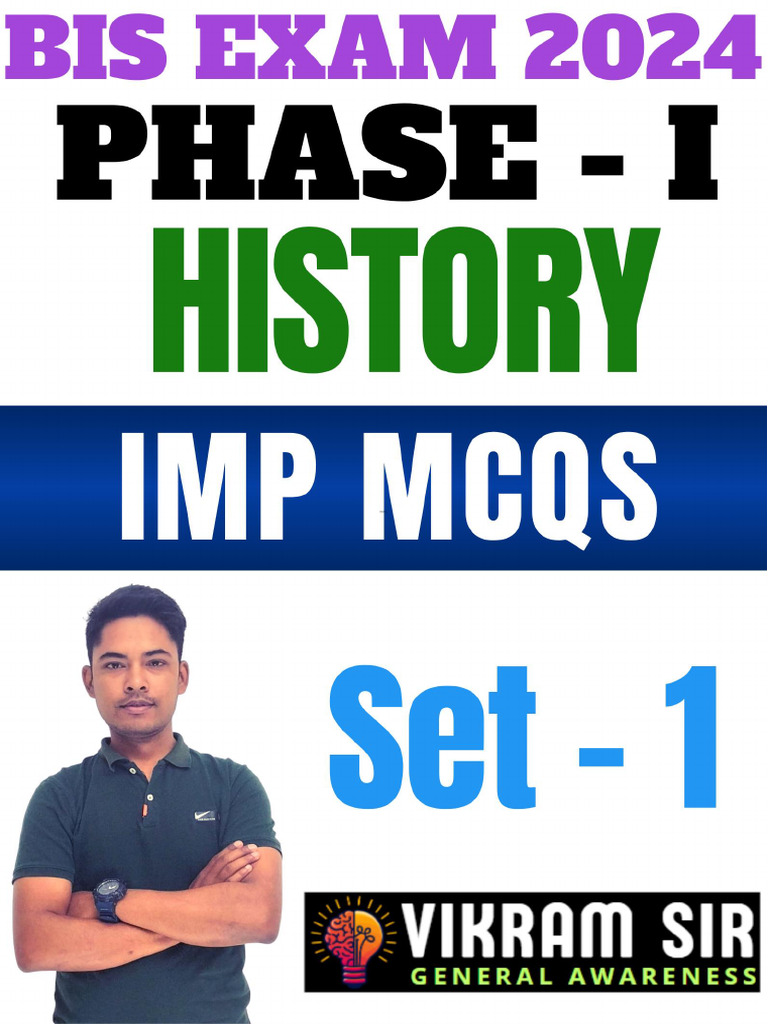 History MCQs - (Vikram SIR GK) | PDF