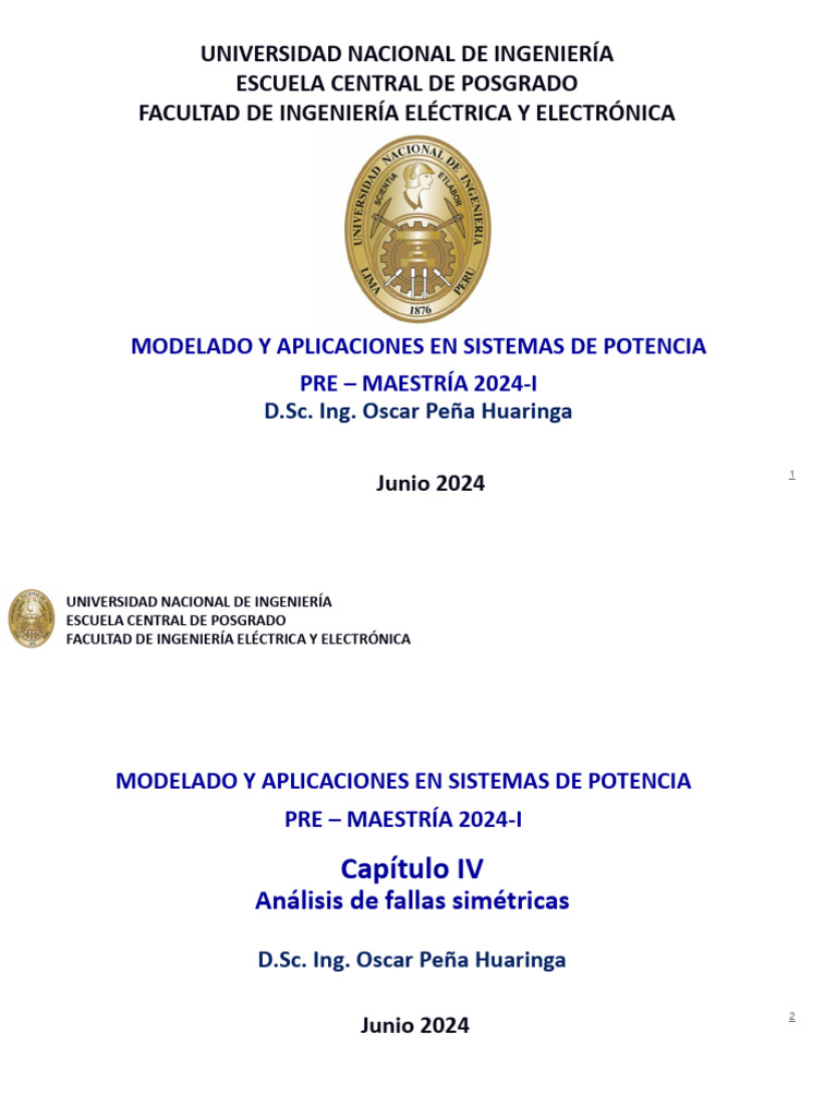 Análisis de Fallas Simétricas | PDF | Corriente eléctrica | Impedancia ...