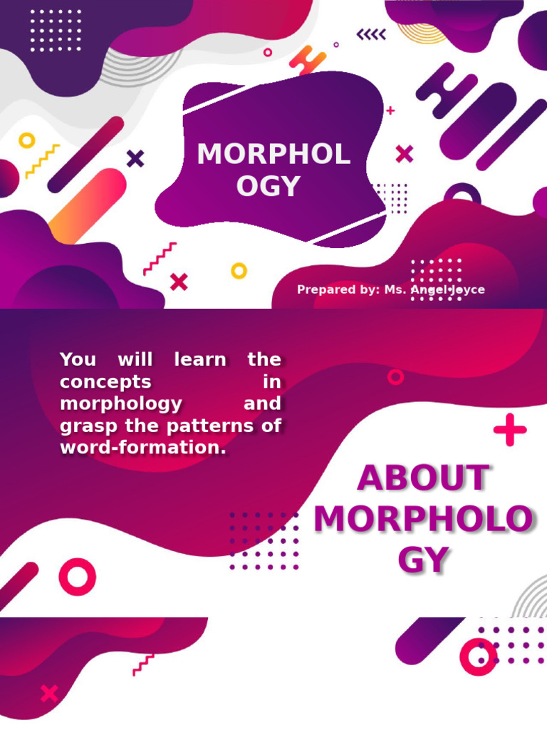 MORPHOLOGY | PDF | Morphology (Linguistics) | Word