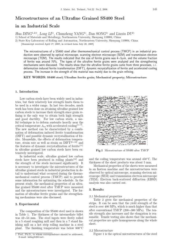 2005143 | PDF | Steel | Materials Science