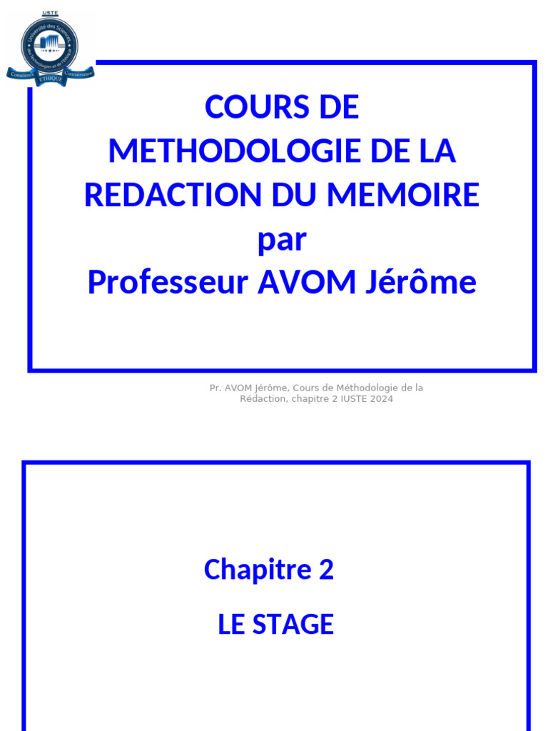 Méthodologie de Rédaction de Mémoire | PDF | Document