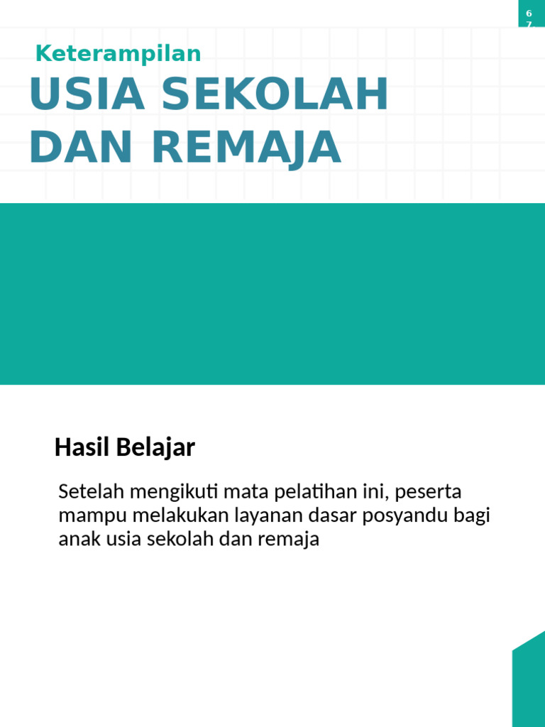 Keterampilan Usek Dan Remaja | PDF