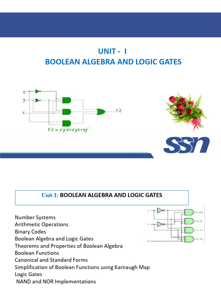 Boolean Algebra & Number Systems | PDF | Mathematical Logic | Computer ...