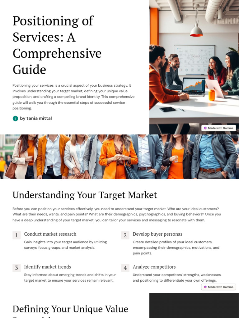 Service Positioning Guide for Success | PDF | Brand | Marketing