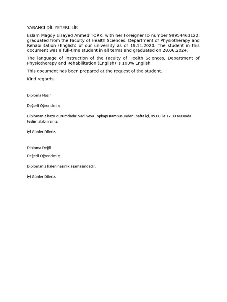 Örnek Yazi Dosyasi | PDF