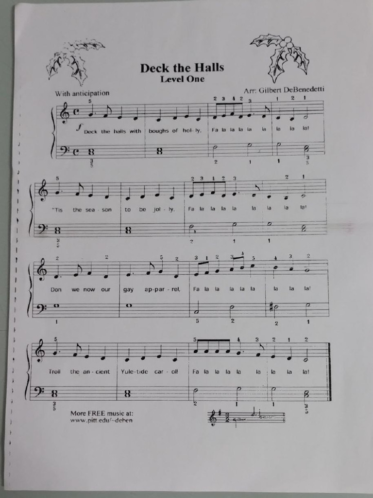 Villancico Deck The Halls | PDF