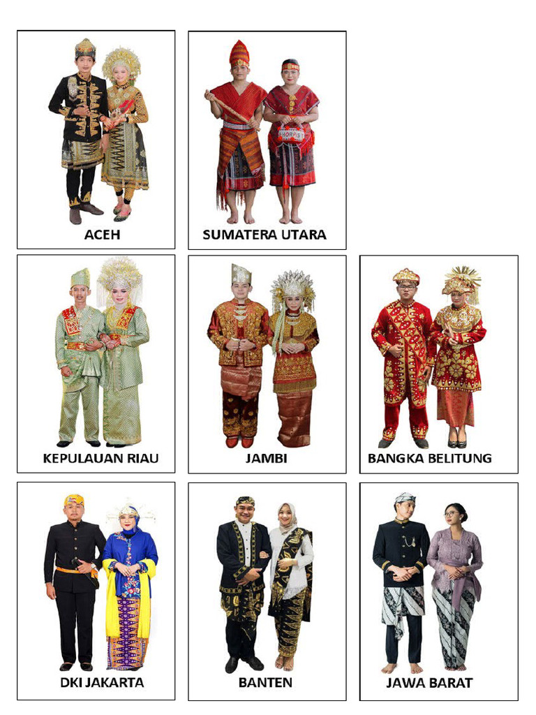 Baju Adat 34 Provinsi HD | PDF