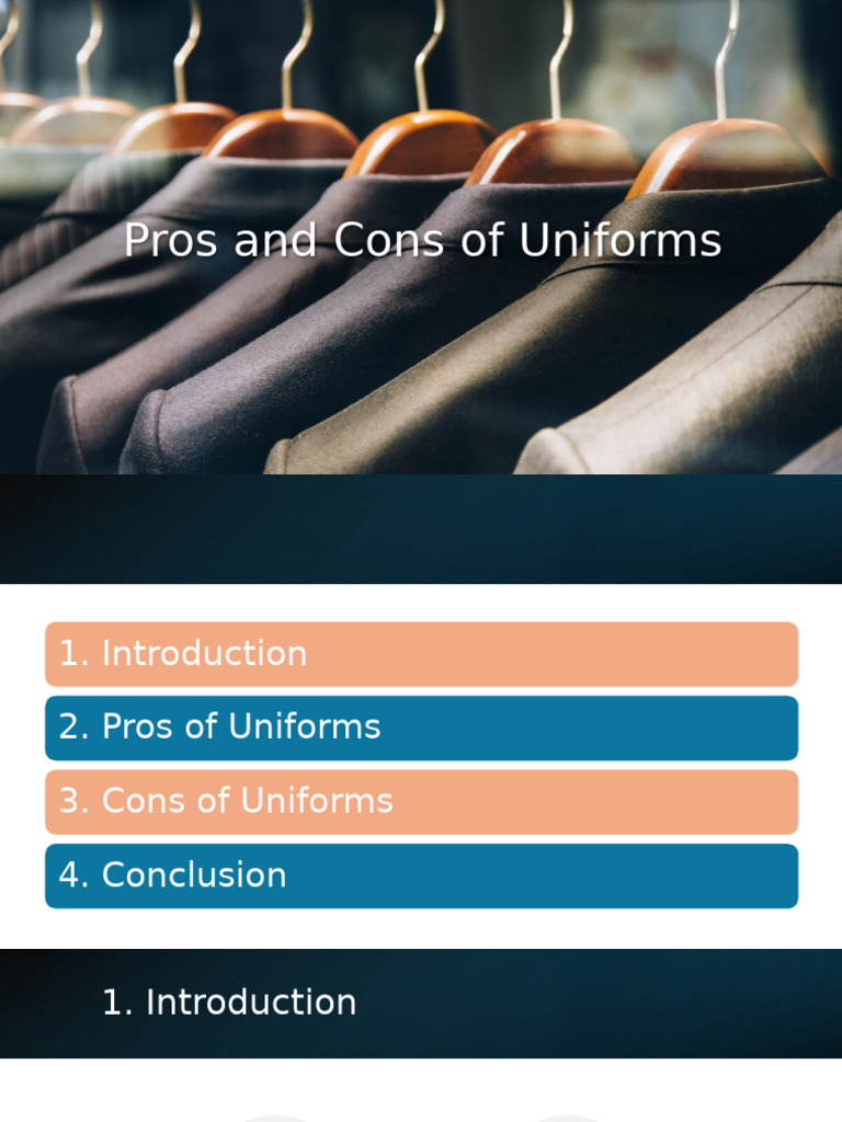 Pros and Cons of Uniforms | PDF
