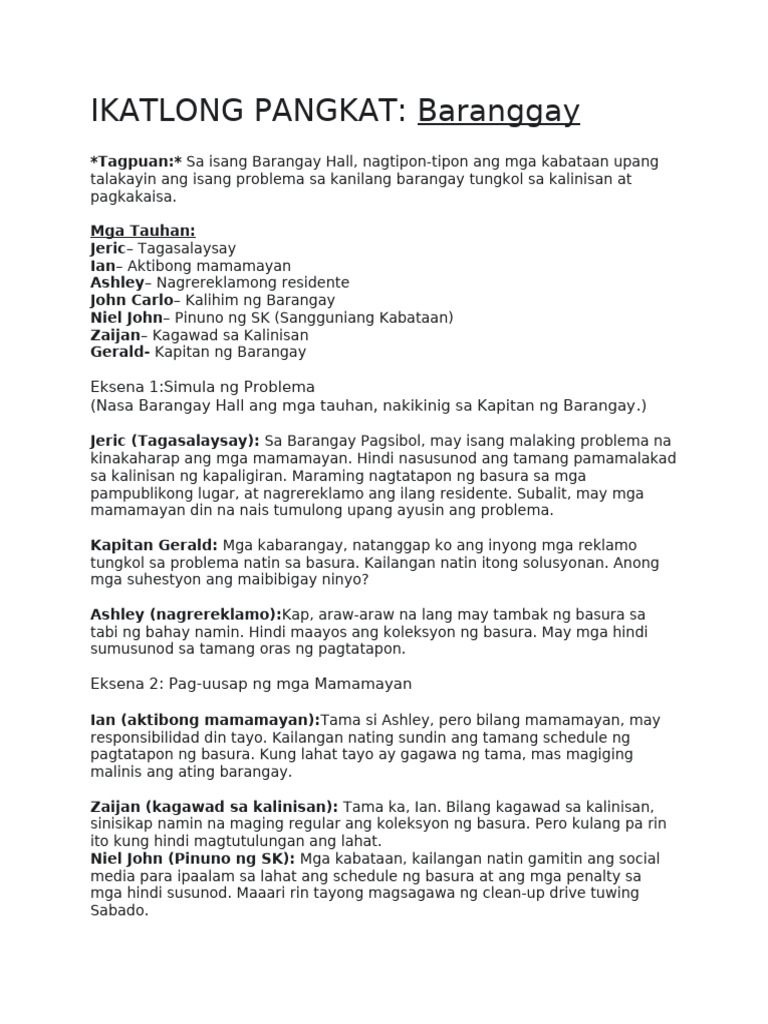 Ikatlong Pangkat | PDF