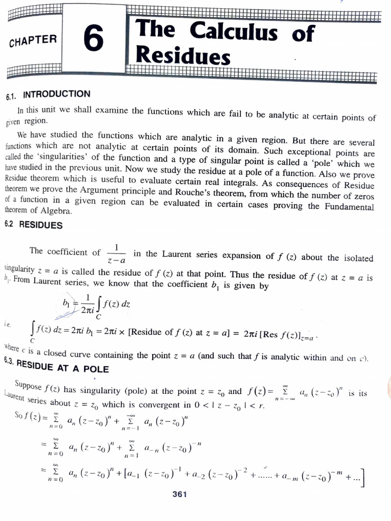 21-Residue Theorem-04-09-2024 | PDF