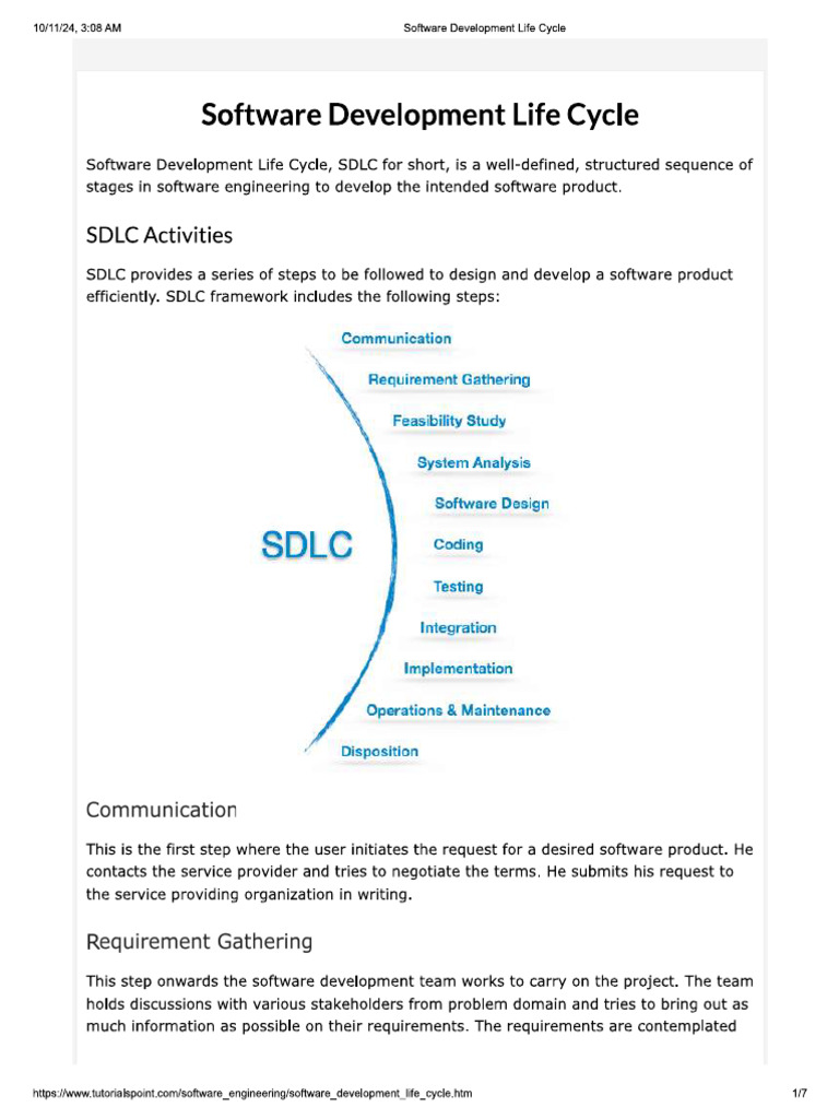 SDLC | PDF