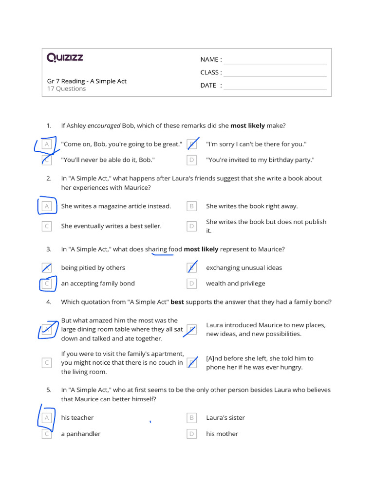 A Simple Act: Key Insights and Questions | PDF