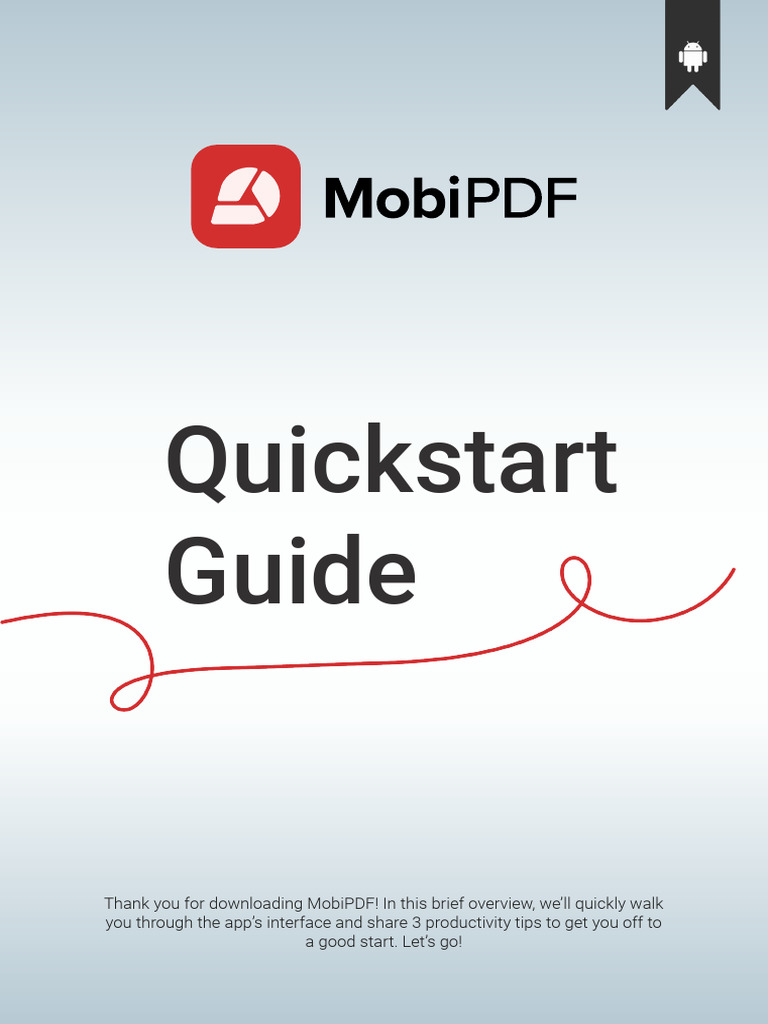 MobiPDF Quickstart Guide | PDF | Computing | Software