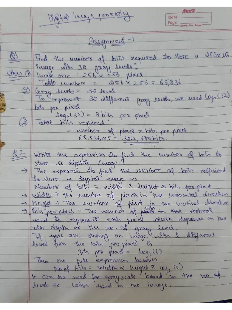 Image Processing Assignment 1-Compressed | PDF