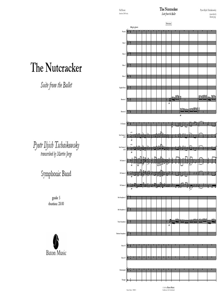 bm815 Miniscore Nutcracker Suite Tschaikowsky | PDF
