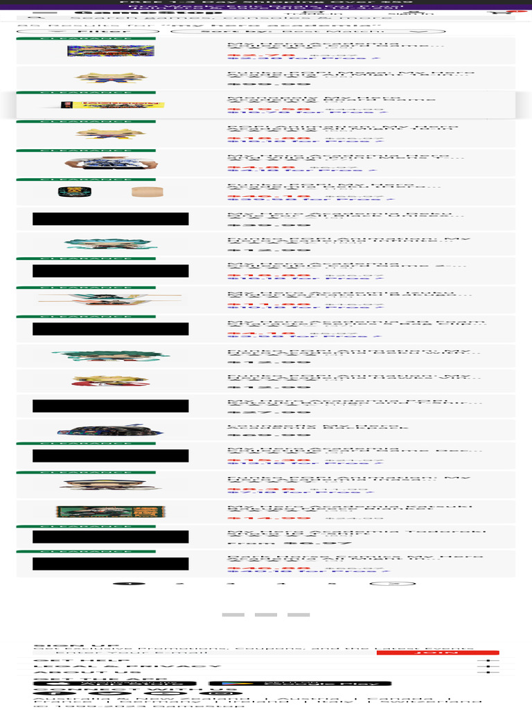 My Hero Academia Search Results GameStop | PDF