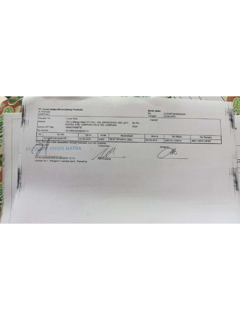 Contoh S. Jalan - DMP | PDF