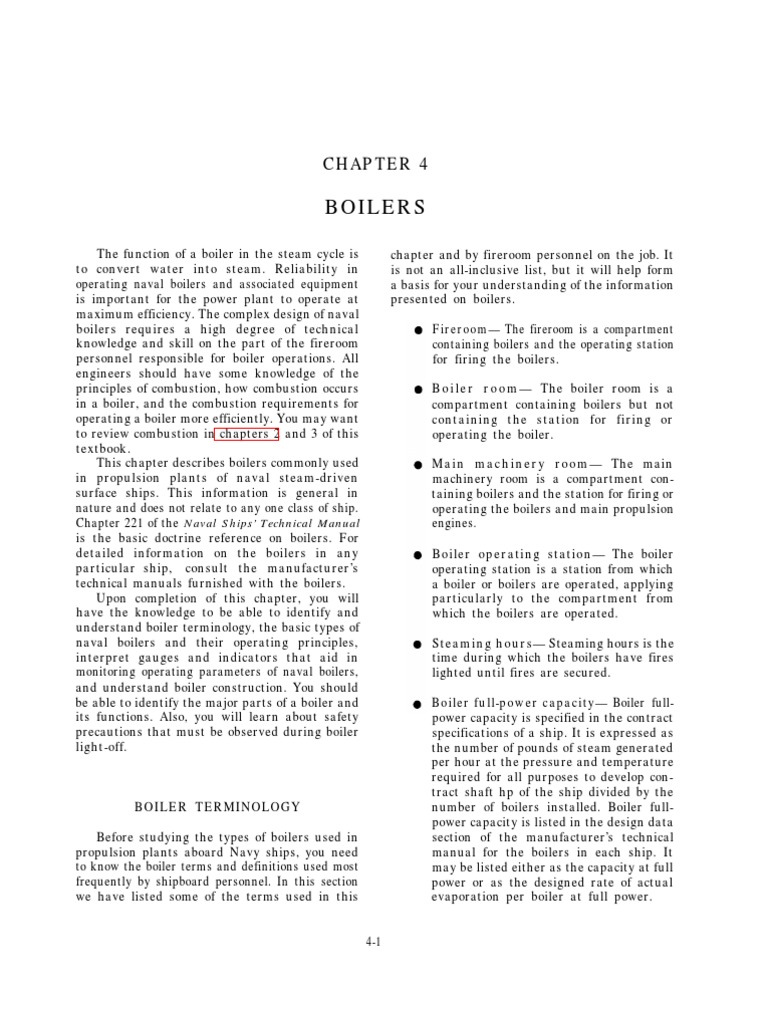 Understanding Naval Boiler Operations | PDF
