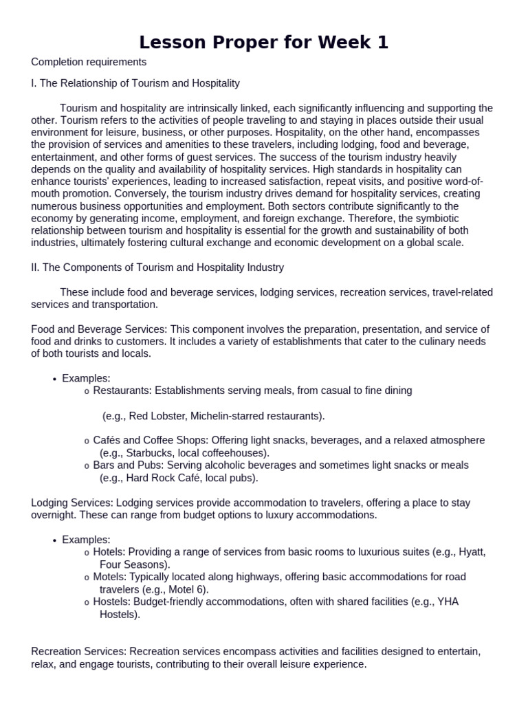 TCH 115 | PDF | Tourism