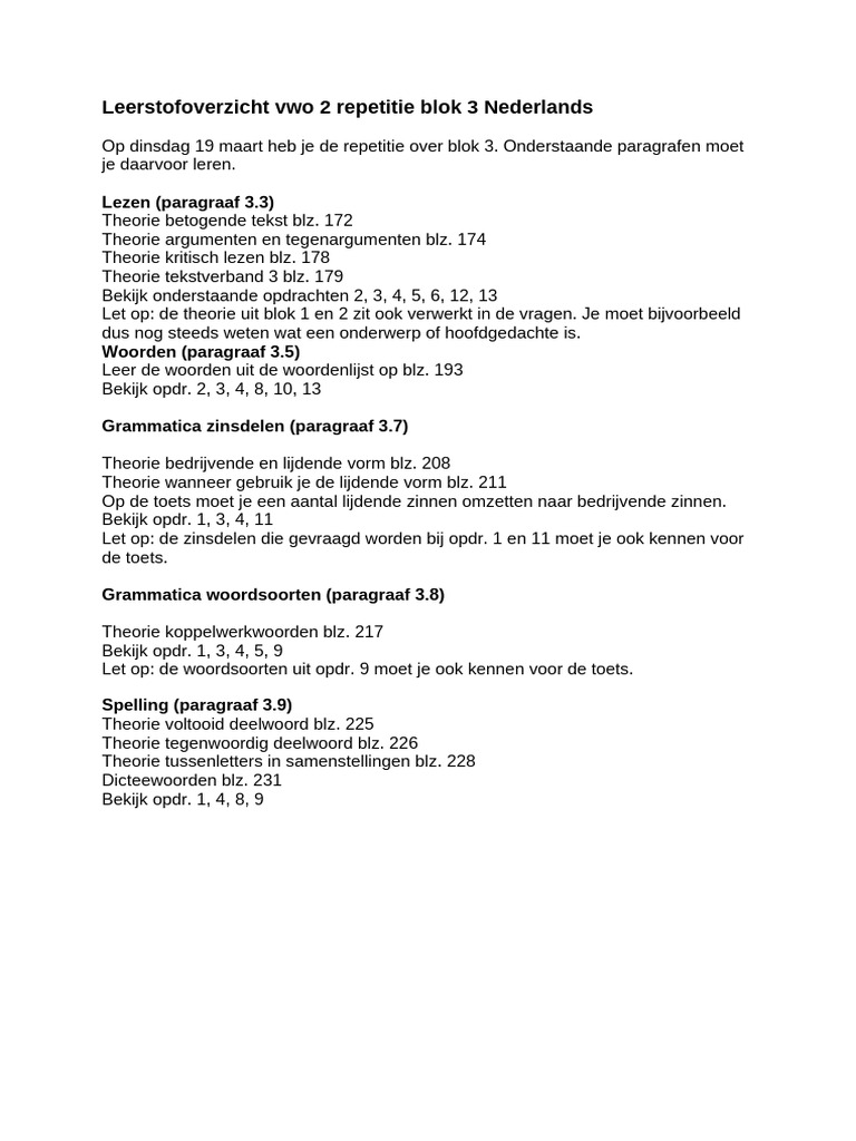 Nl-Leerstof Rep 3 | PDF